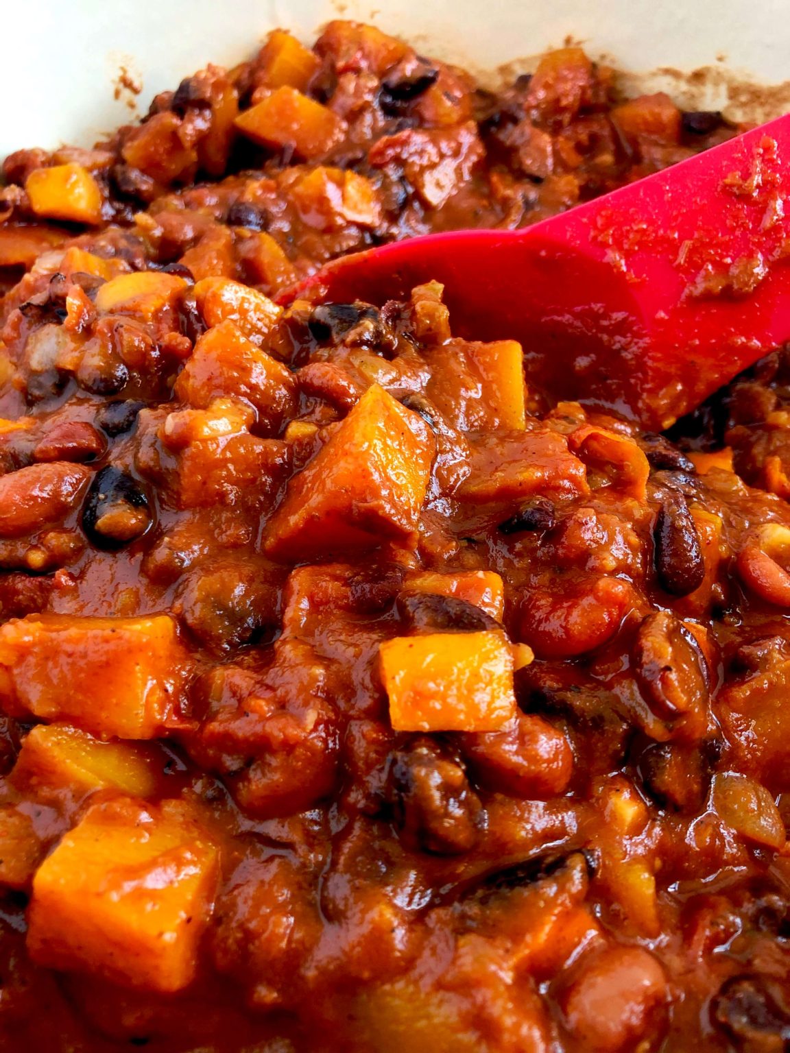 Vegetarian Chili with Butternut Squash - Rachel B The RD